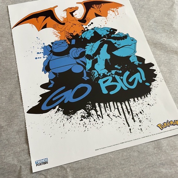Nintendo | Other | Pokmon Trends Posters Nintendo Creatures Charizard Blastoise Ivysaur Go Big ...